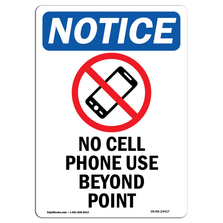 SignMission No Cell Phone Use Sign Wayfair signmission-no-cell-phone-use-sign-wayfair